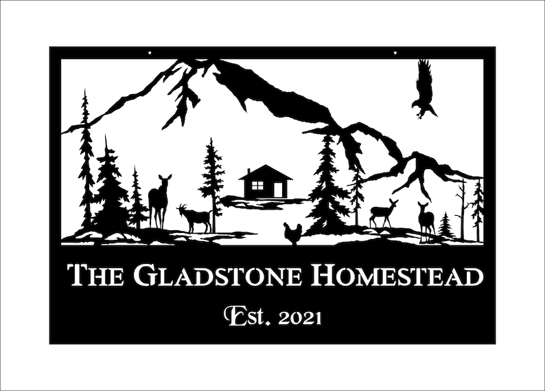 Homestead Sign - Dxf, Svg, Ai, Eps, Png Files. - Etsy