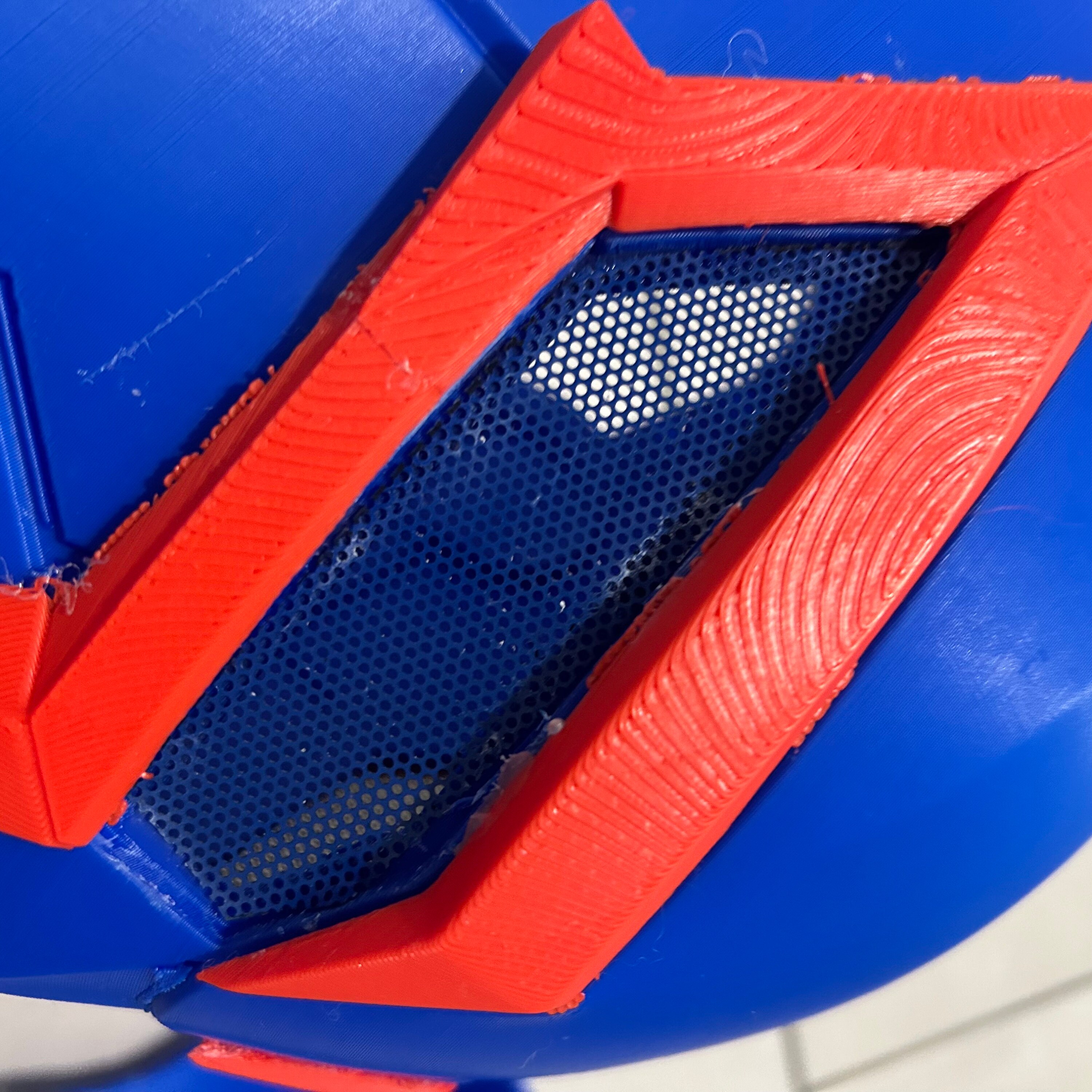 Spiderman 2099 Mask 3D Printed Magnetic Blue Red Into the Spider Verse ...