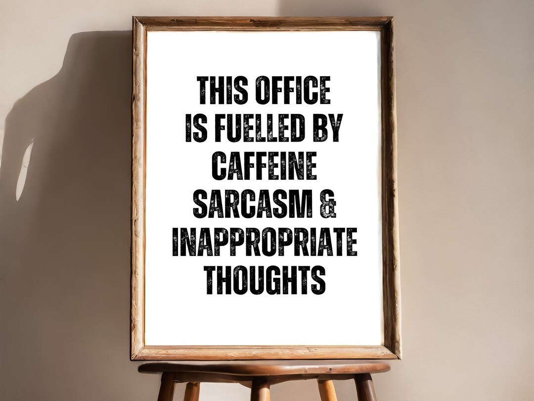 Fun Office Decor, Sarcastic Teamwork Quote Printable, Coffee Humour ...