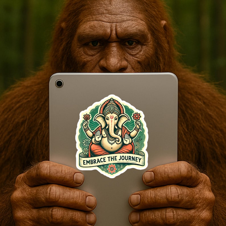 Embrace the Journey Sticker – Ganesh Inspired Yoga Vinyl Decal - Etsy