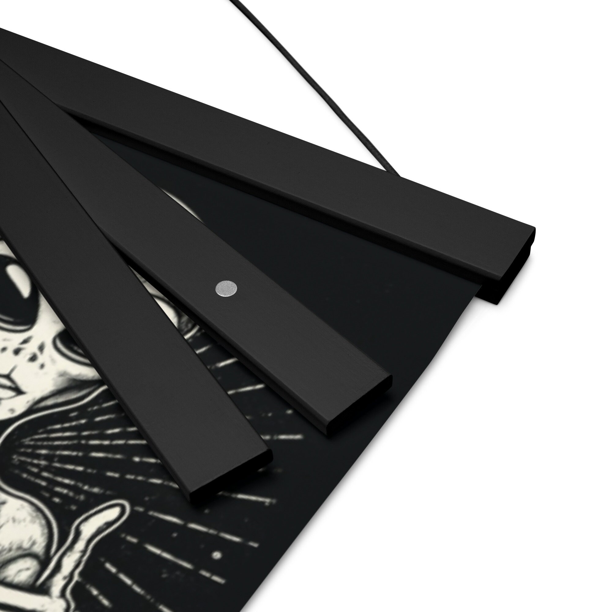 Alien Poster. Solid Wood Poster Hanger. Home Decor. Poster Art ...