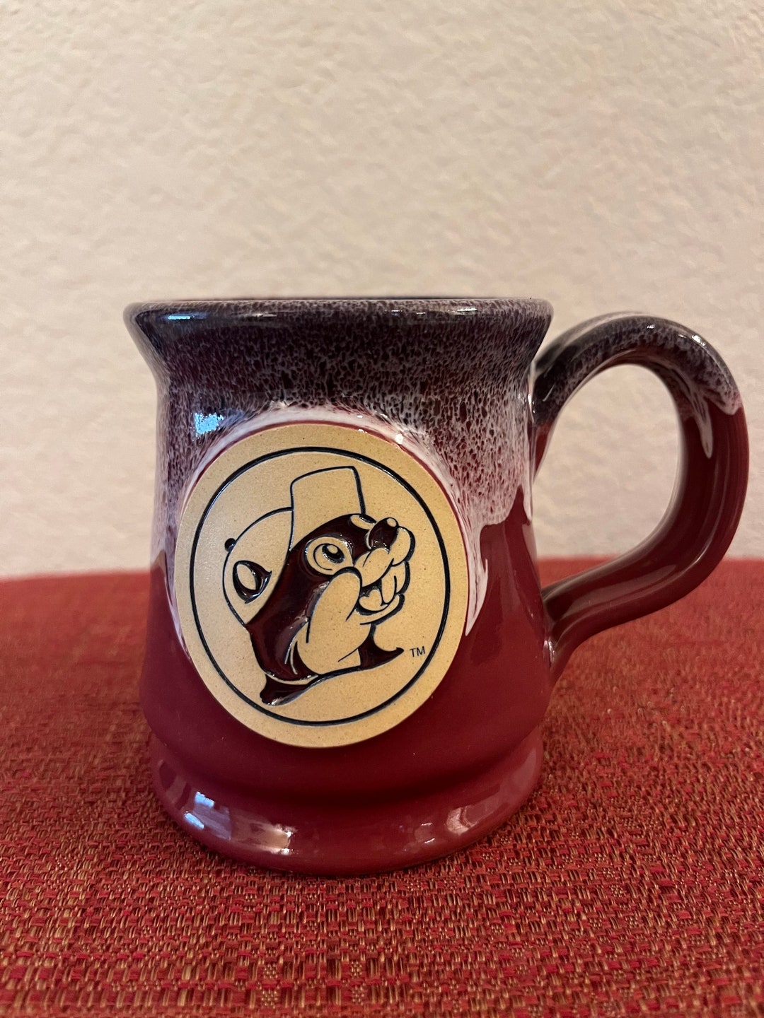 Buc-ees Beaver Logo Deneen Pottery Coffee Mug Hand Thrown 2016 RARE ...