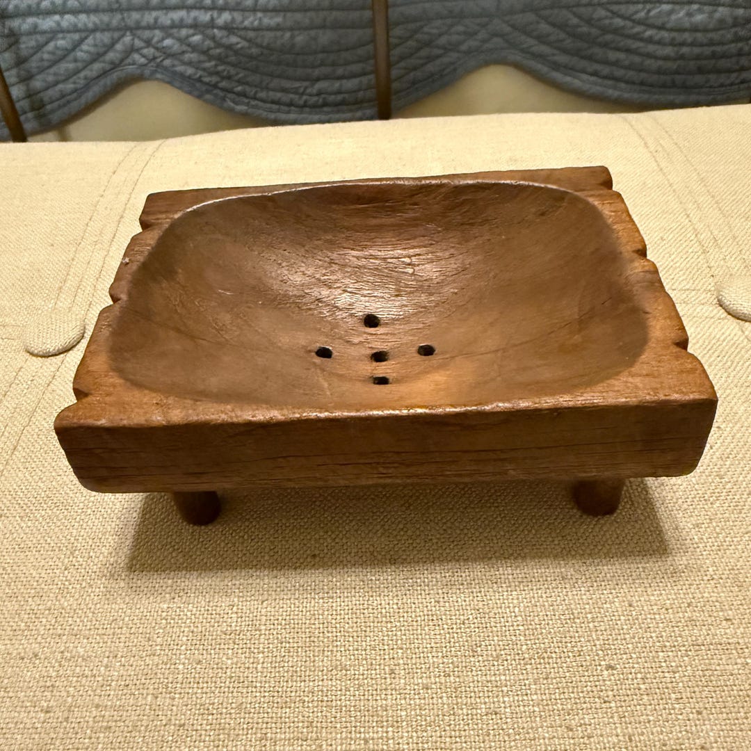 Rustic Primitive Wood Soap Dish Holder Farmhouse - Etsy