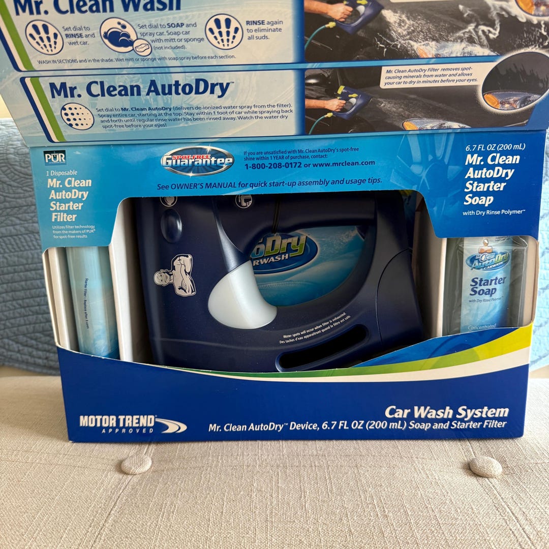 Mr Clean Auto Dry Spot-free Clean & Shine Car Wash Spray Gun Filter ...