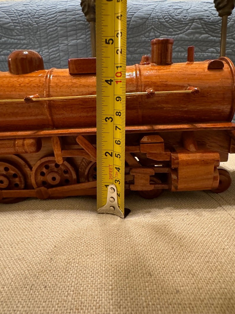Vintage Wooden STEAM LOCOMOTIVE Wood Train Model 16 Movable Parts - Etsy