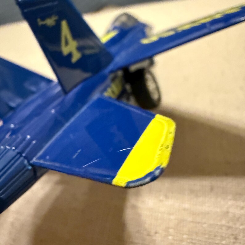 Blue Angel US Navy Plane Airplane Model Toy Die Cast Metal Pullback ...