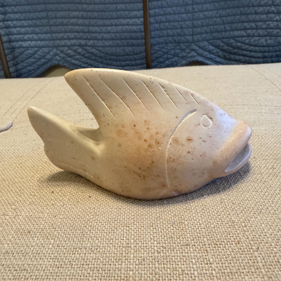 Steatite Soapstone Carved Fish Sculpture Figurine Torino Italy 4.25” - Etsy