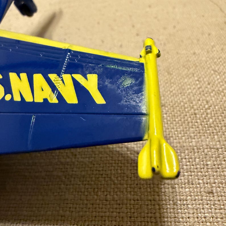 Blue Angel US Navy Plane Airplane Model Toy Die Cast Metal Pullback ...
