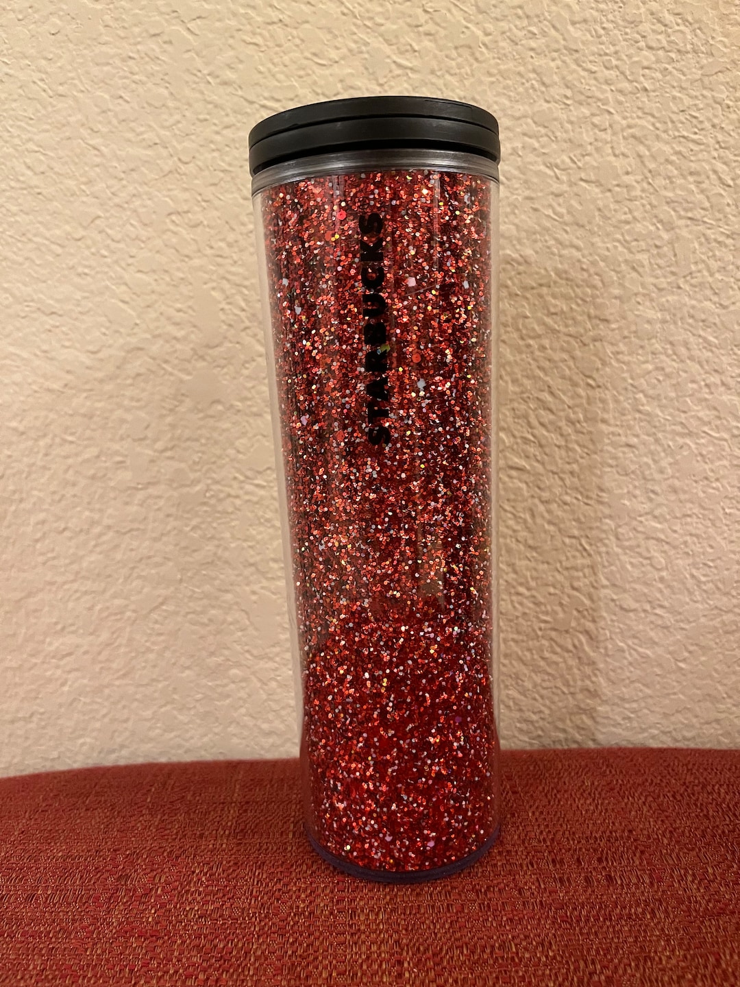 2018 Starbucks Twist Lid Red Sparkle/glitter 16 Oz Tumbler Hot ...