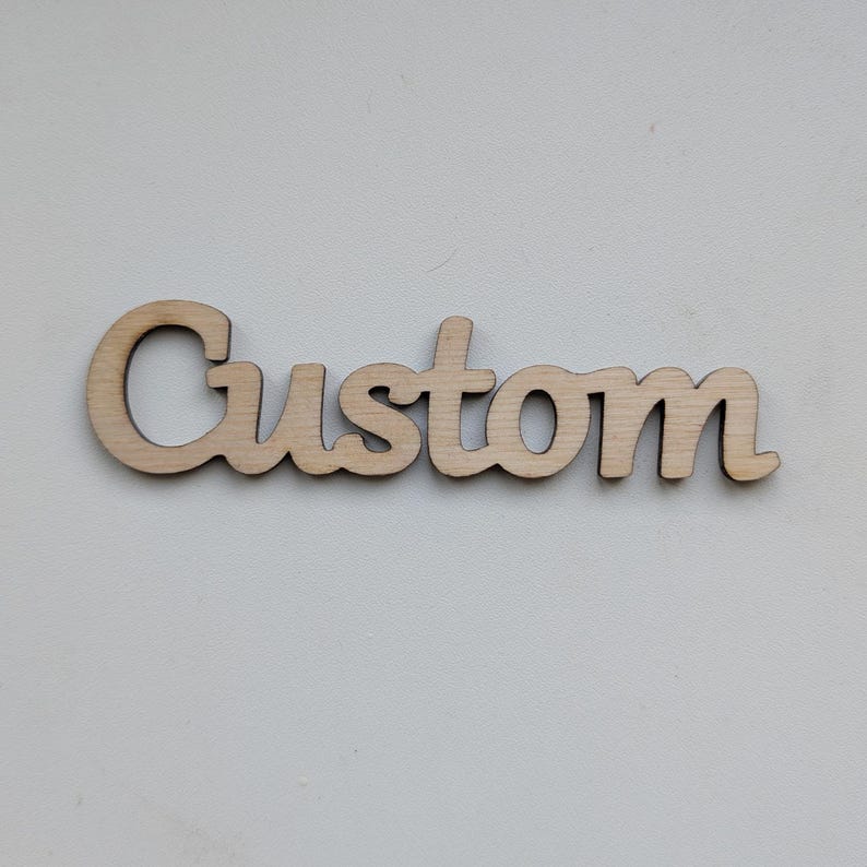Personalized Wooden Name Magnets: Custom Fridge Decor - Etsy