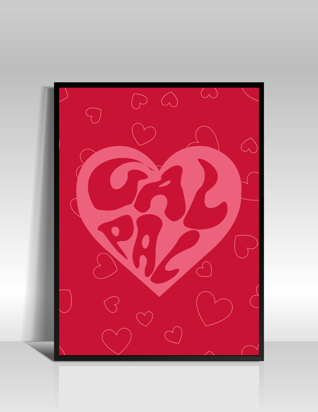 Gal Pal Valentines Day Printable Wall Art, Valentines Day Card, Desk ...