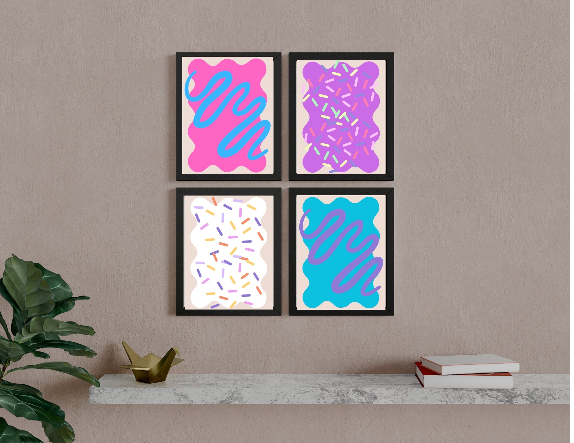 Pop Tart Printable Wall Art Set of 4 - Etsy