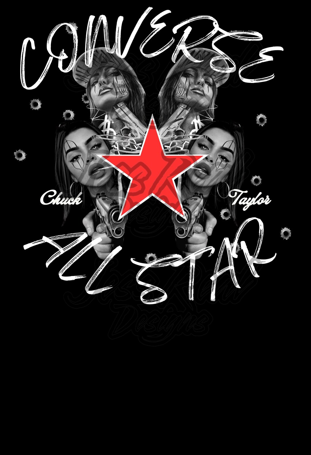 Chicano Art Png File for Black Shirts Only - Etsy