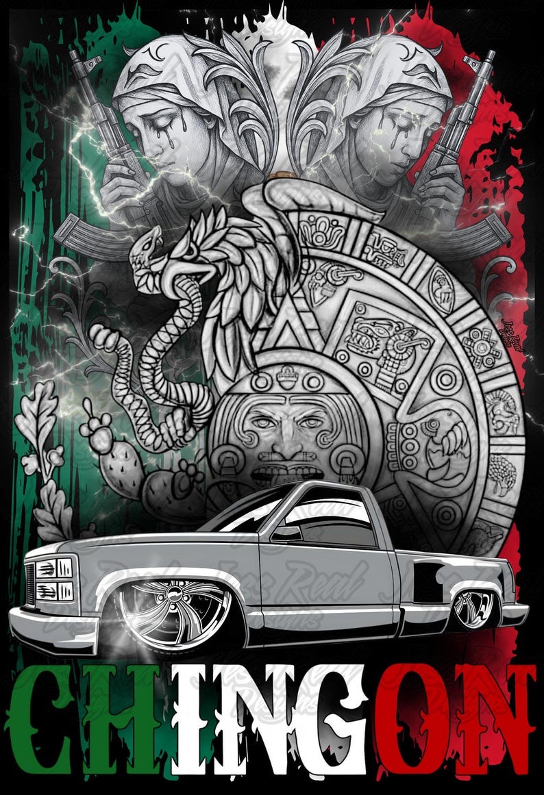 Obs Chevy (chingon) Mexican Flag - Etsy