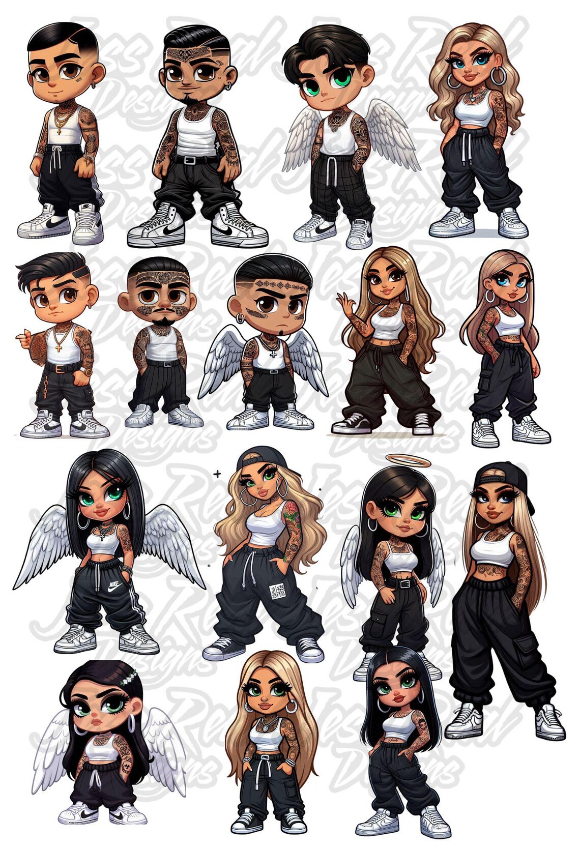 Hood Girl Collection, Png, Digital Download, Street Wear, Houston, Hood ...