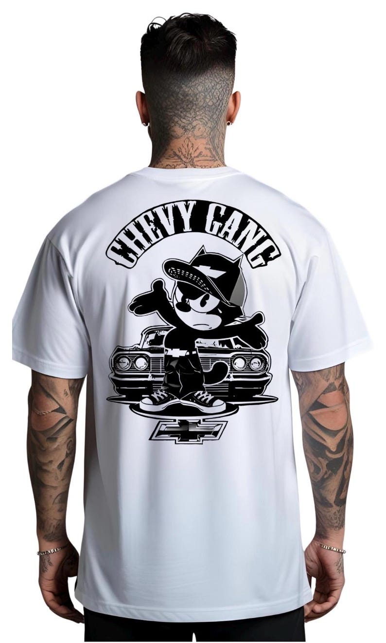 Chevy Gang T-shirt, Dtf Printing, Lowrider, Street Wear, Urban Wear ...