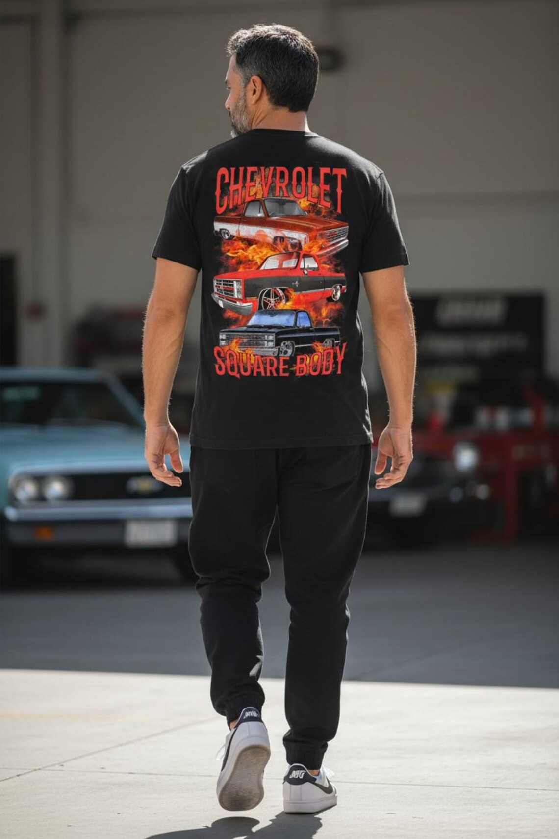 Squarebody Black Graphic Tee by Jessreal - Etsy
