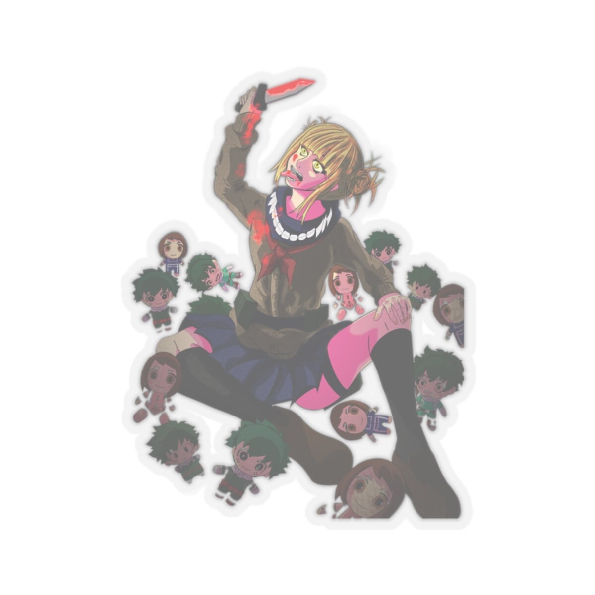 Vinyl Anime Sticker toga Himiko My Hero Academia - Etsy