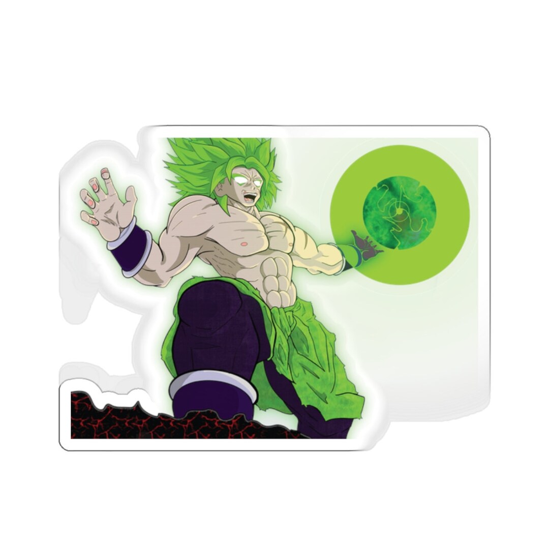Vinyl Anime Sticker broly Dragonball Super - Etsy