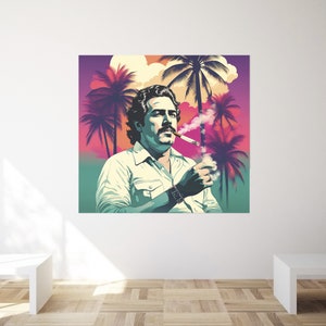 Pablo Escobar in Unique Art, Captures the Essence of History - Etsy