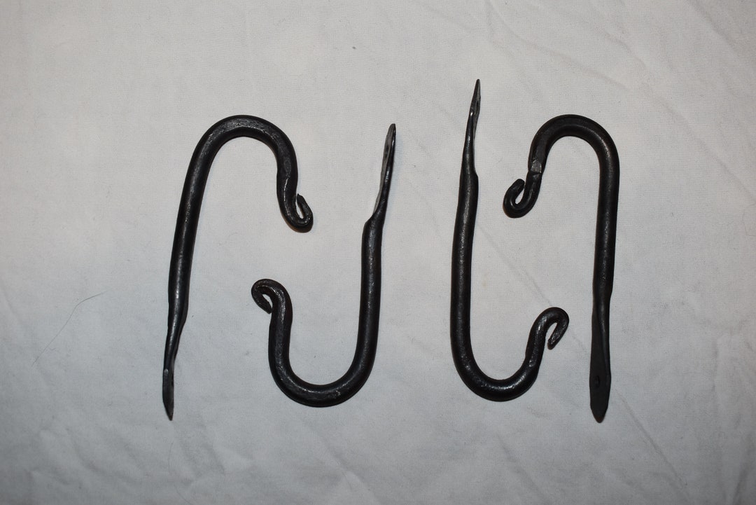Hand Forged J Hook Set - Etsy