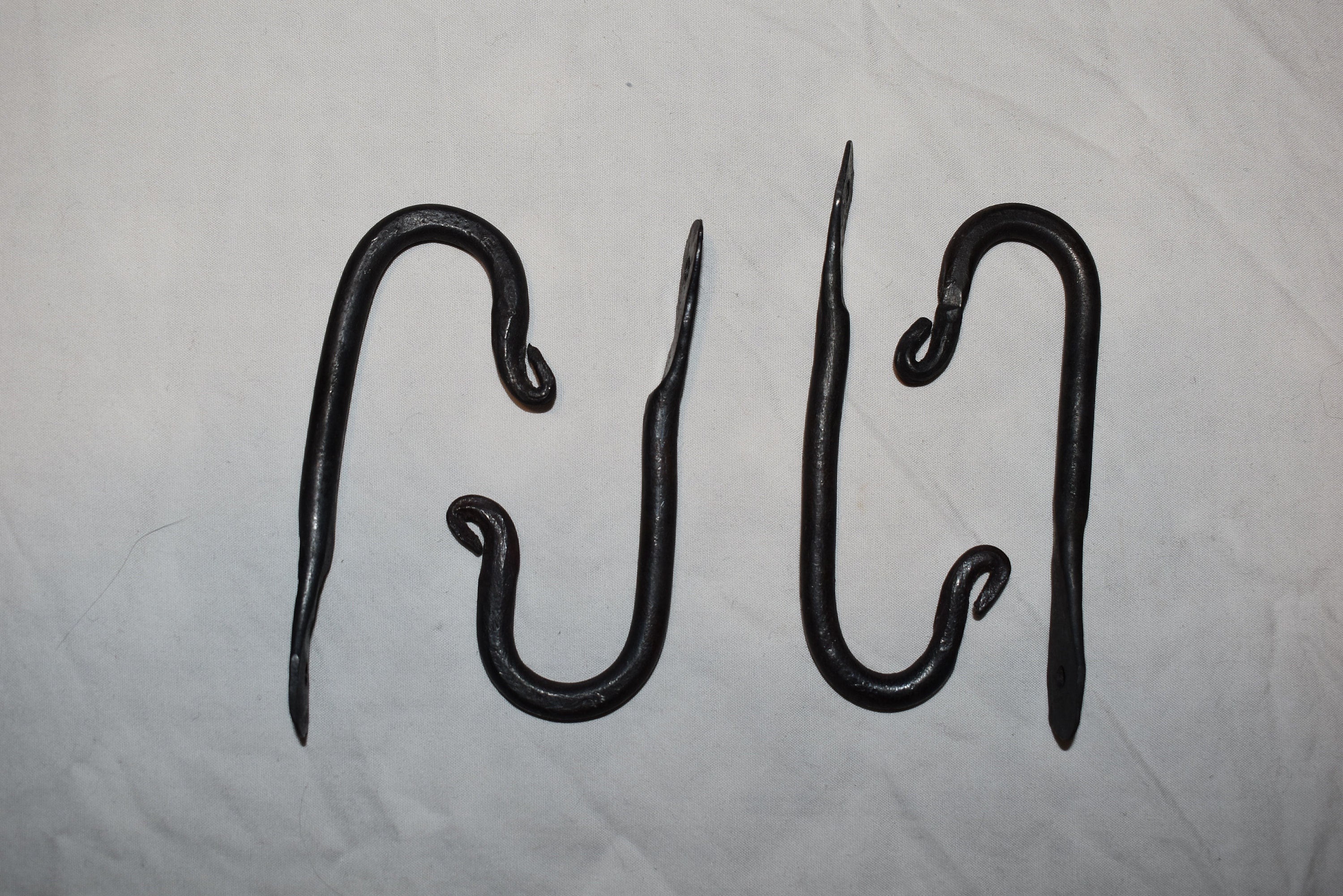 Hand Forged J Hook Set - Etsy