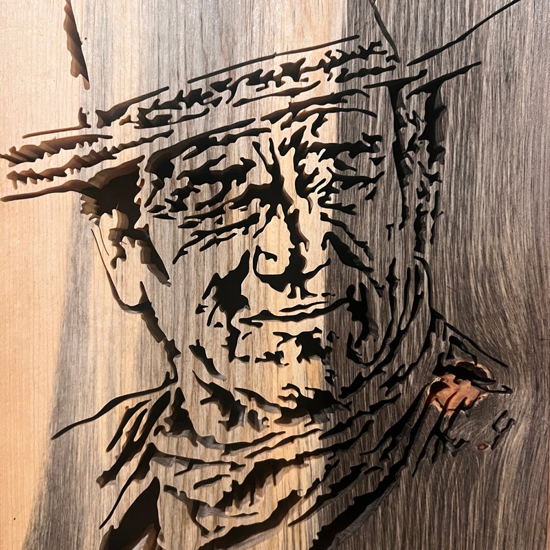 Scroll Saw Portrait - Etsy