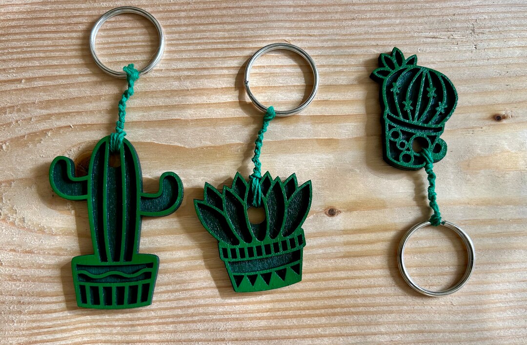 Handmade Succulent Keychain - Plant Lovers Gift - Mini On-the-go ...