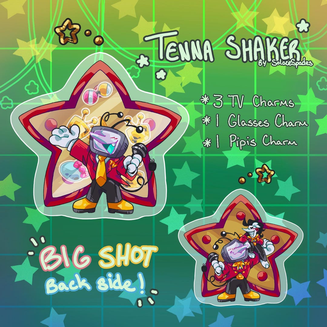 Deltarune Chapter 3 Spamton and Tenna Big Shot Era Spamtenna Shaker ...