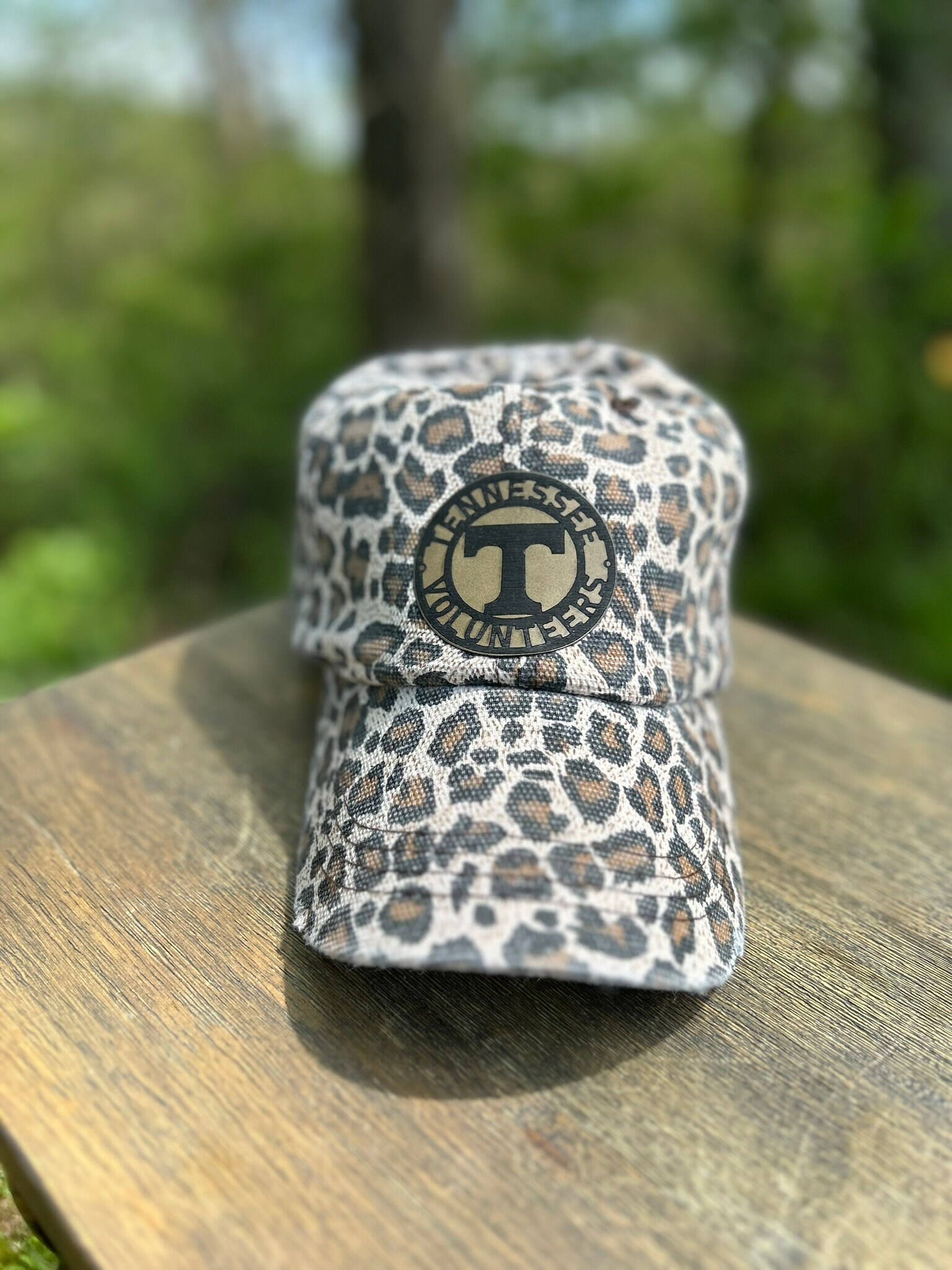 TENNESSEE VOLUNTEERS UT Leopard Print Vintage Trucker Hat With Leather ...