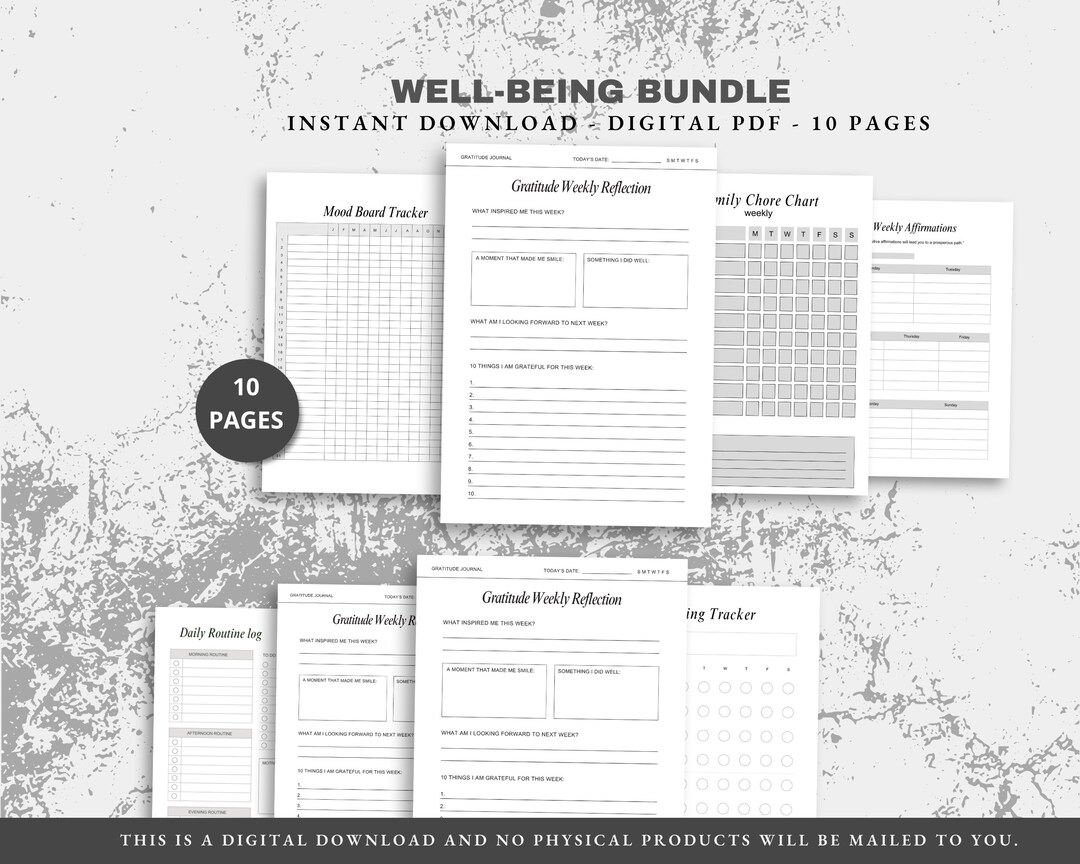 Self-care Planner Body Progress Tracker, Face Routine, Oral Hygiene ...