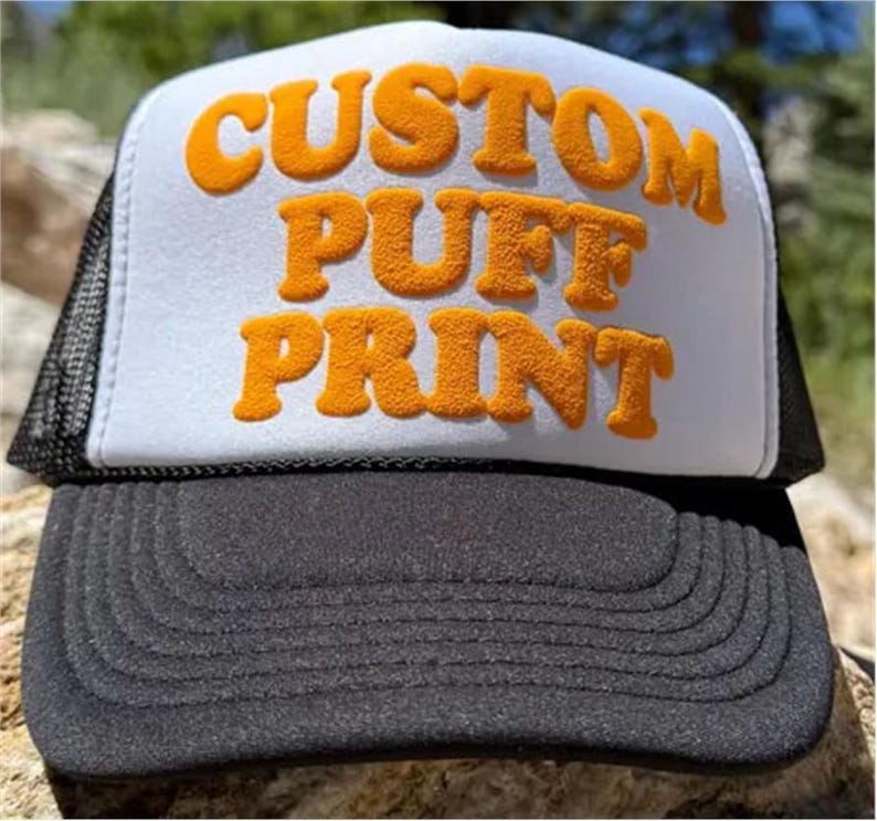 Custom 3D PUFF Foam Trucker Hat, Personalized With Your Own Text - Etsy