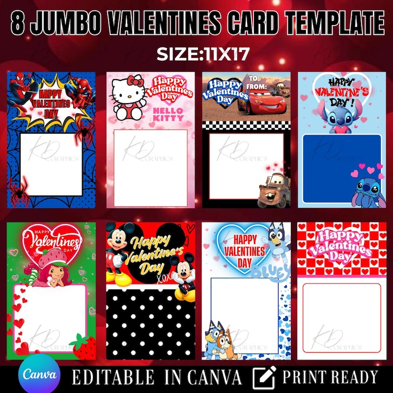 Jumbo Box Template - Etsy