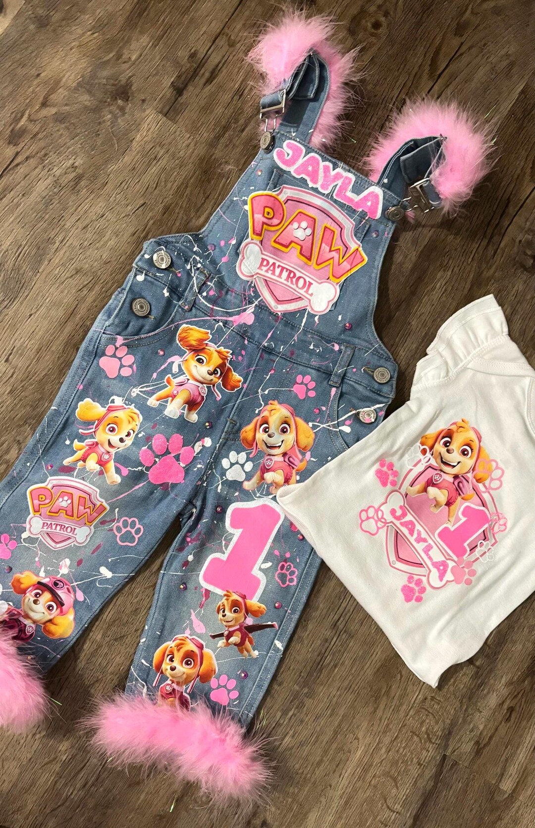 Custom Kids Birthday Denim Outfit: Personalized Theme Set - Etsy