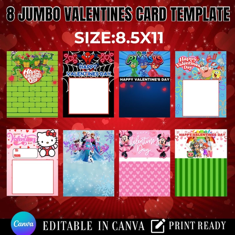 Card Template - Etsy