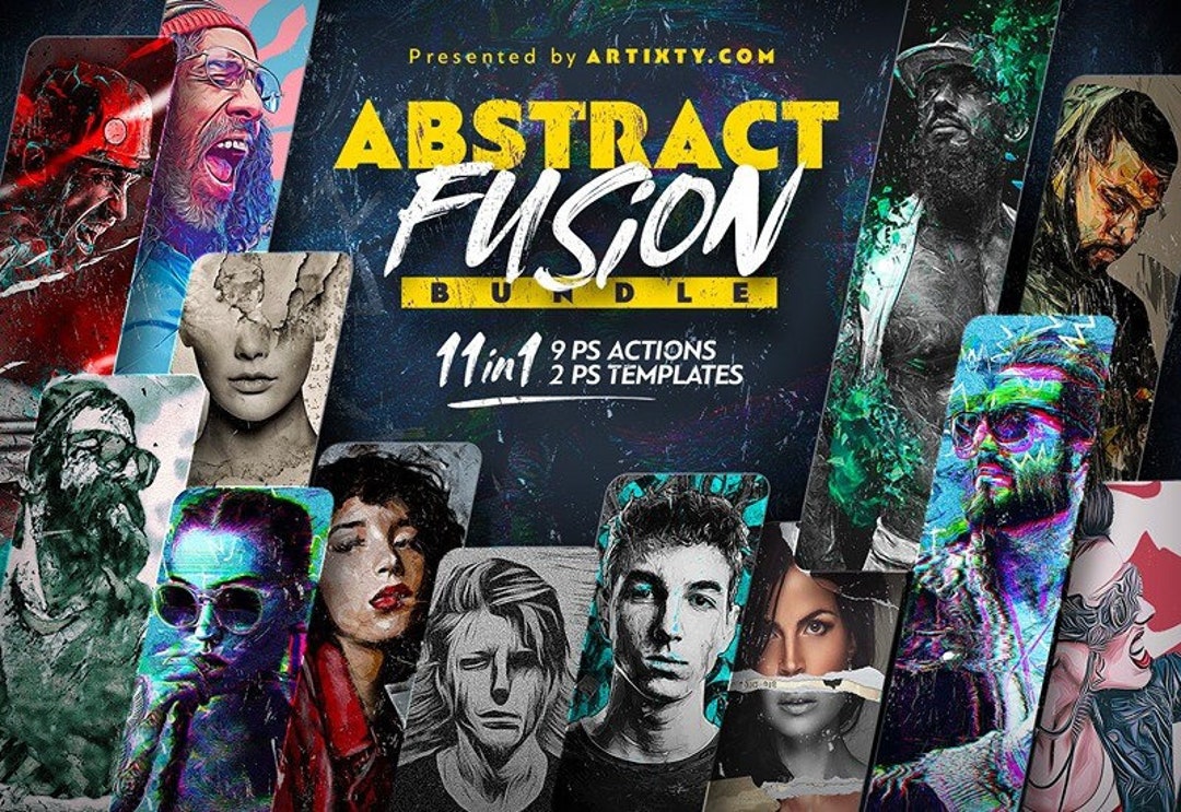 The Abstract Fusion Bundle of Photoshop Add-ons - Etsy