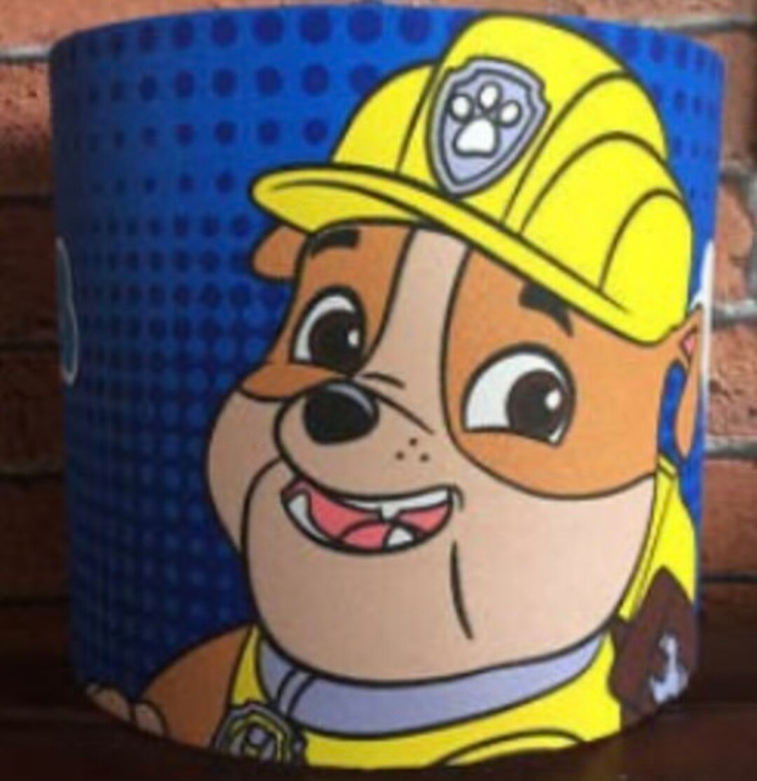 Brand New Handmade Paw Patrol Style Fabric Lampshade in Drum Shape ...