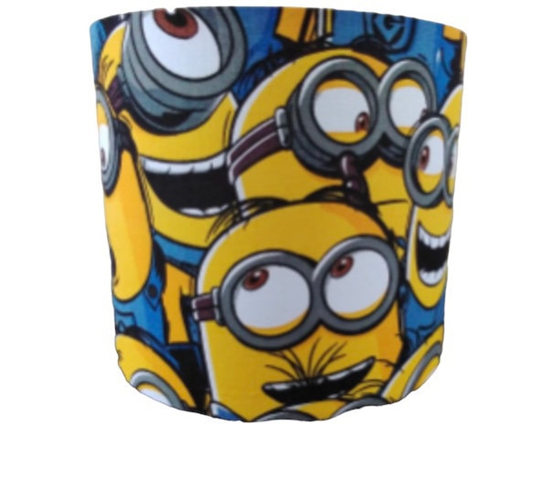 Brand New Handmade Minions Style Fabric Lampshade in Drum Shape. Made ...