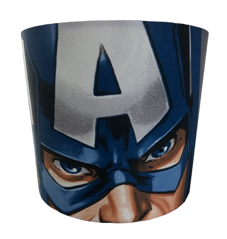 Brand New Handmade Captain America Style Fabric Lampshade in Drum Shape ...