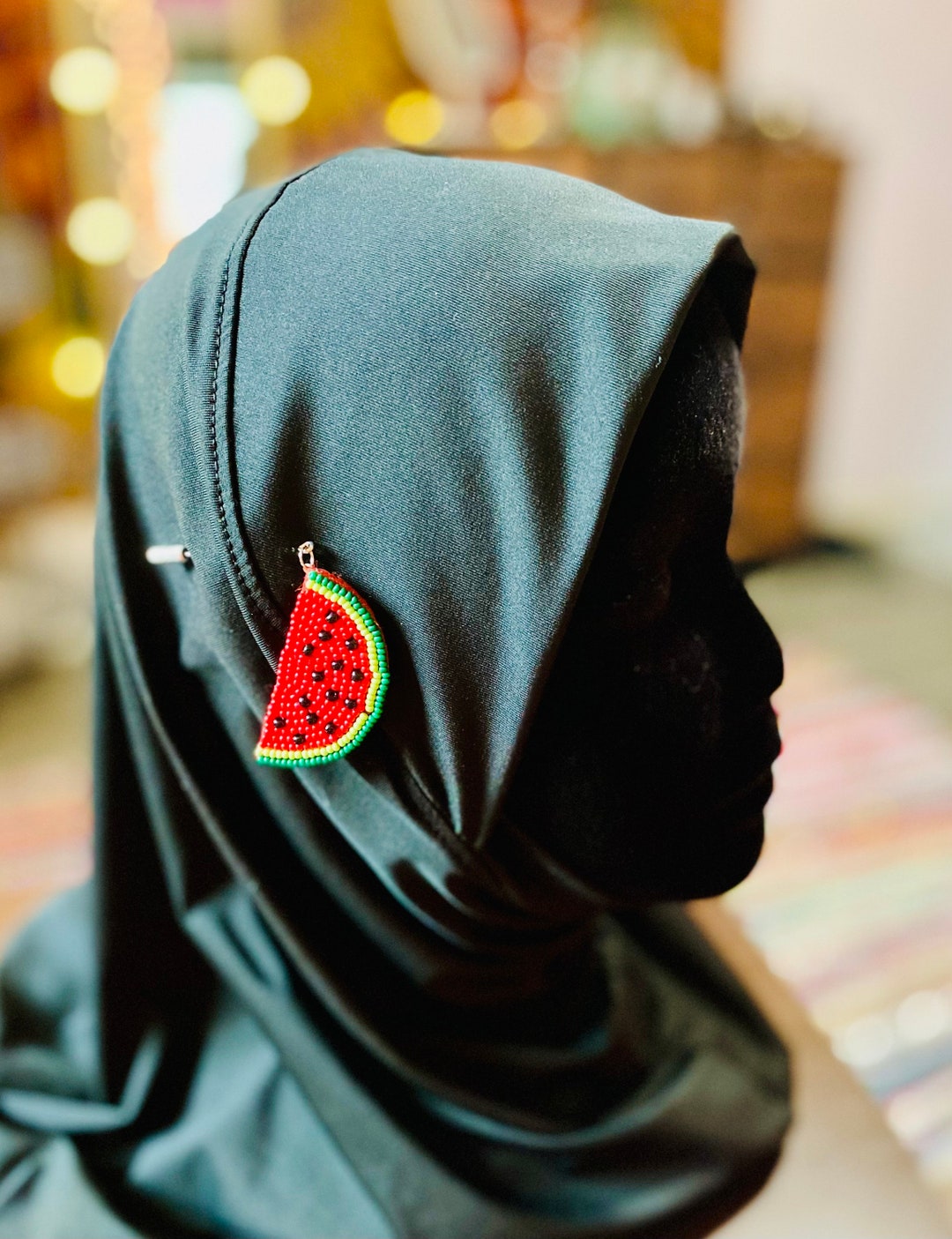 Watermelon Bead Hijab Pin | Islamic Modest Fashion Jewelry Accesory ...