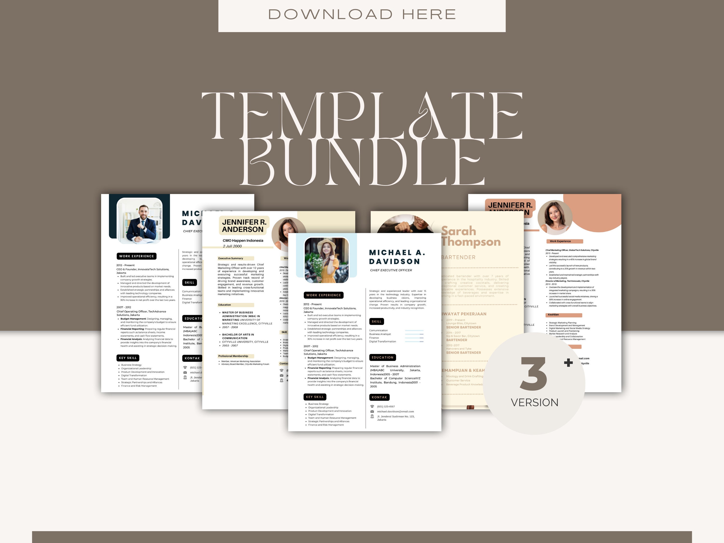 Cv ATS Cv ATS Friendly Cv Template Modern Curriculum Vitae Template Cv ...