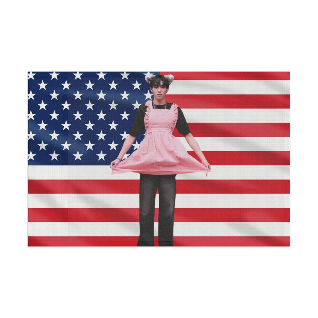P1harmony Keeho Dress Meme American Flag, Wall Tapestry Tour 2024 - Etsy