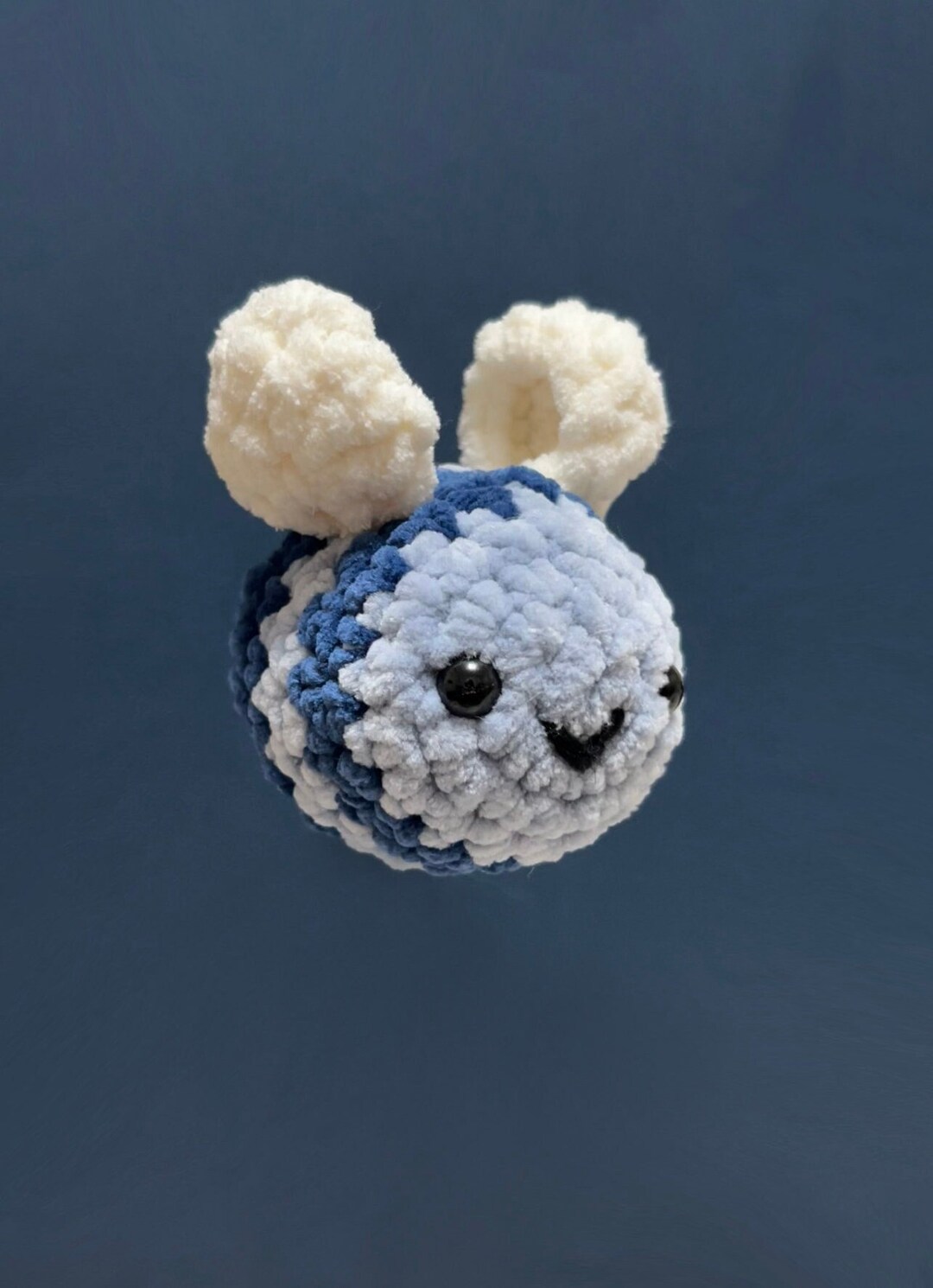 Bee Plush Stuffy - Blue - Etsy