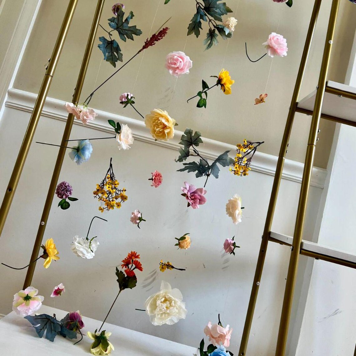 Floating Flower Strands: Elegant Hanging Floral Decor for Weddings ...