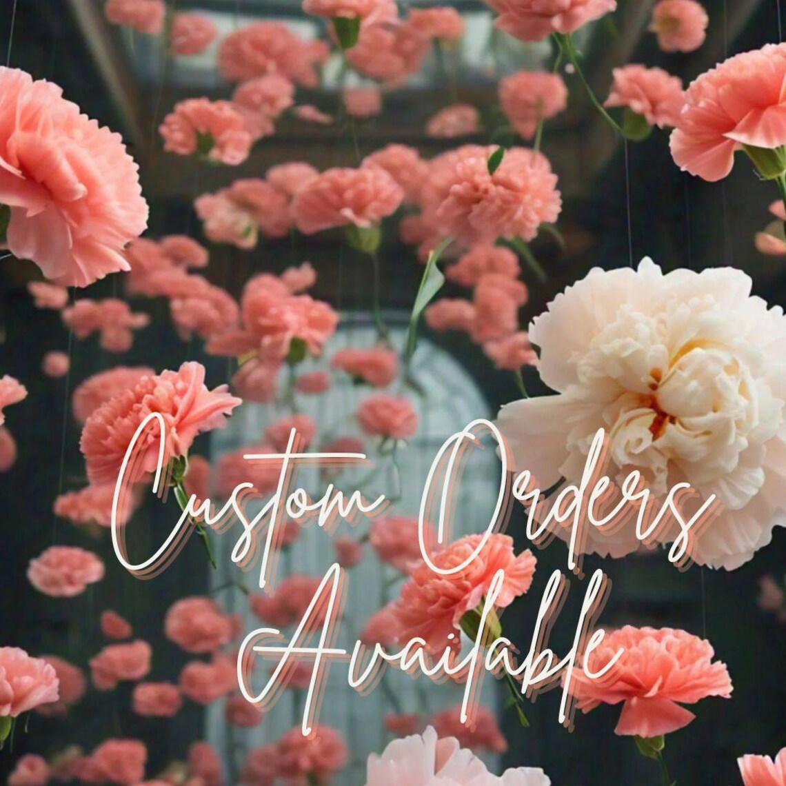 Floating Flower Strands: Elegant Hanging Floral Decor for Weddings ...