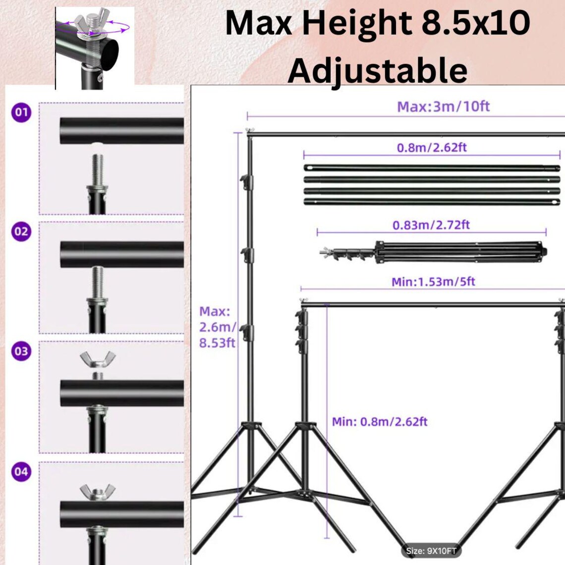 DIY Wedding & Event Display for Balloons, Hanging Flowers and Photo ...