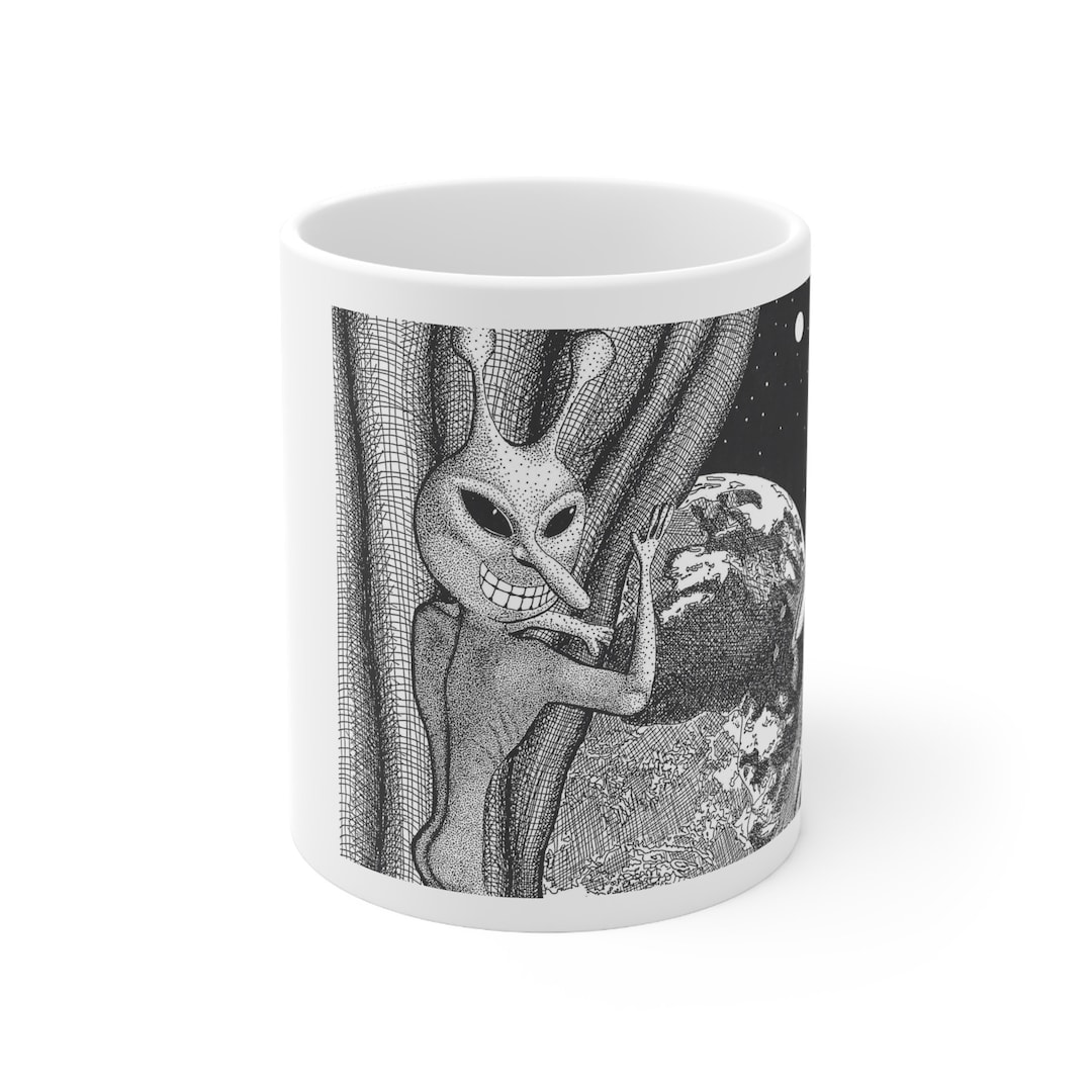 Alien Invasion Mug 11oz Alien Gifts UFO Mug - Etsy