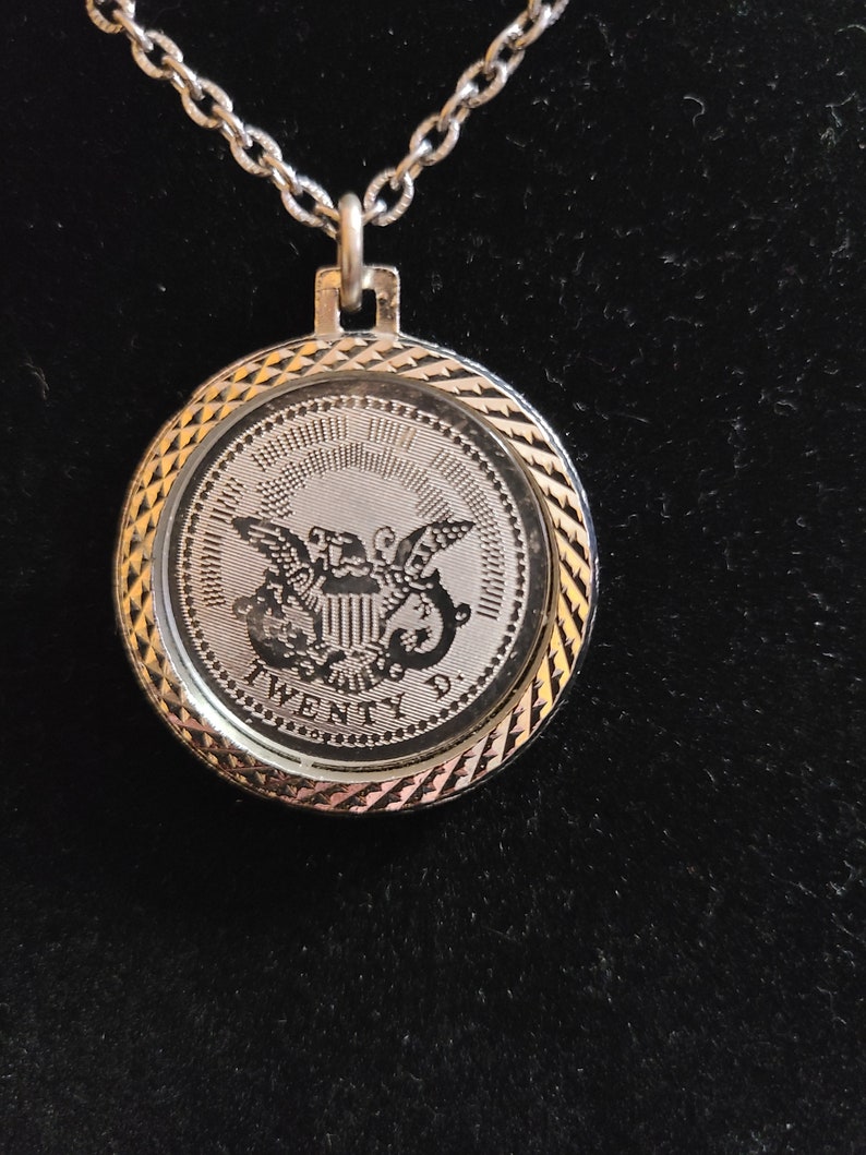1776 Vintage Bicentennial Silvertone Twenty Dollar Commemorative Coin ...