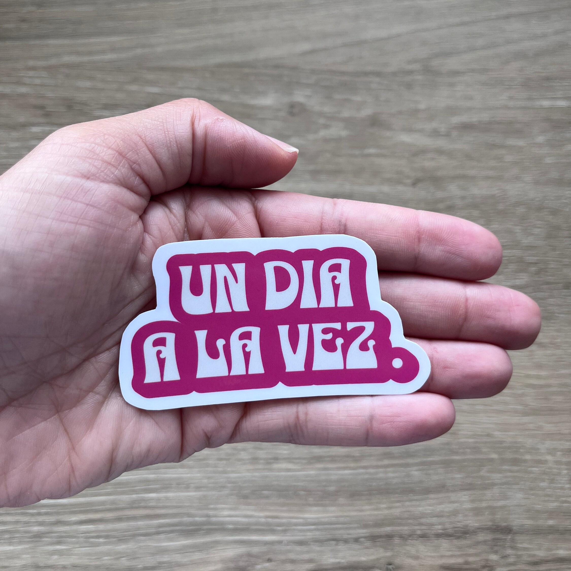 Un Dia A La Vez Waterproof Retro Sticker Positive Reminder - Etsy