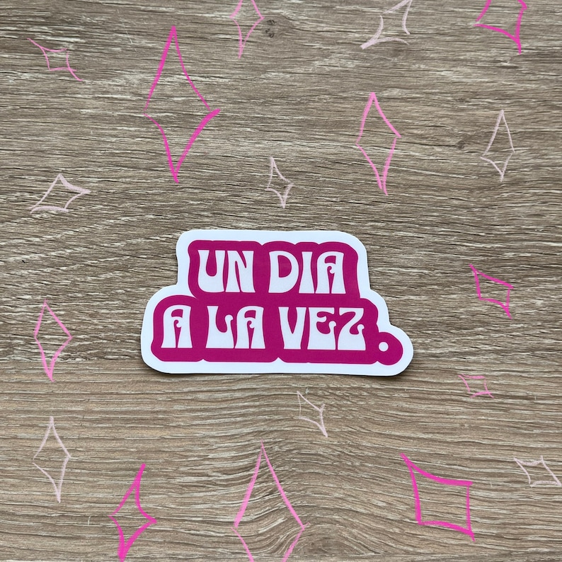 Un Dia A La Vez Waterproof Retro Sticker Positive Reminder - Etsy